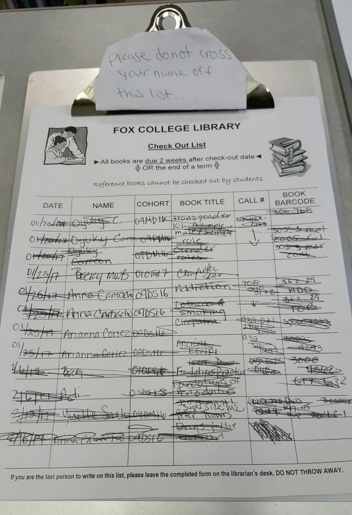 Policies – Fox College Libraries